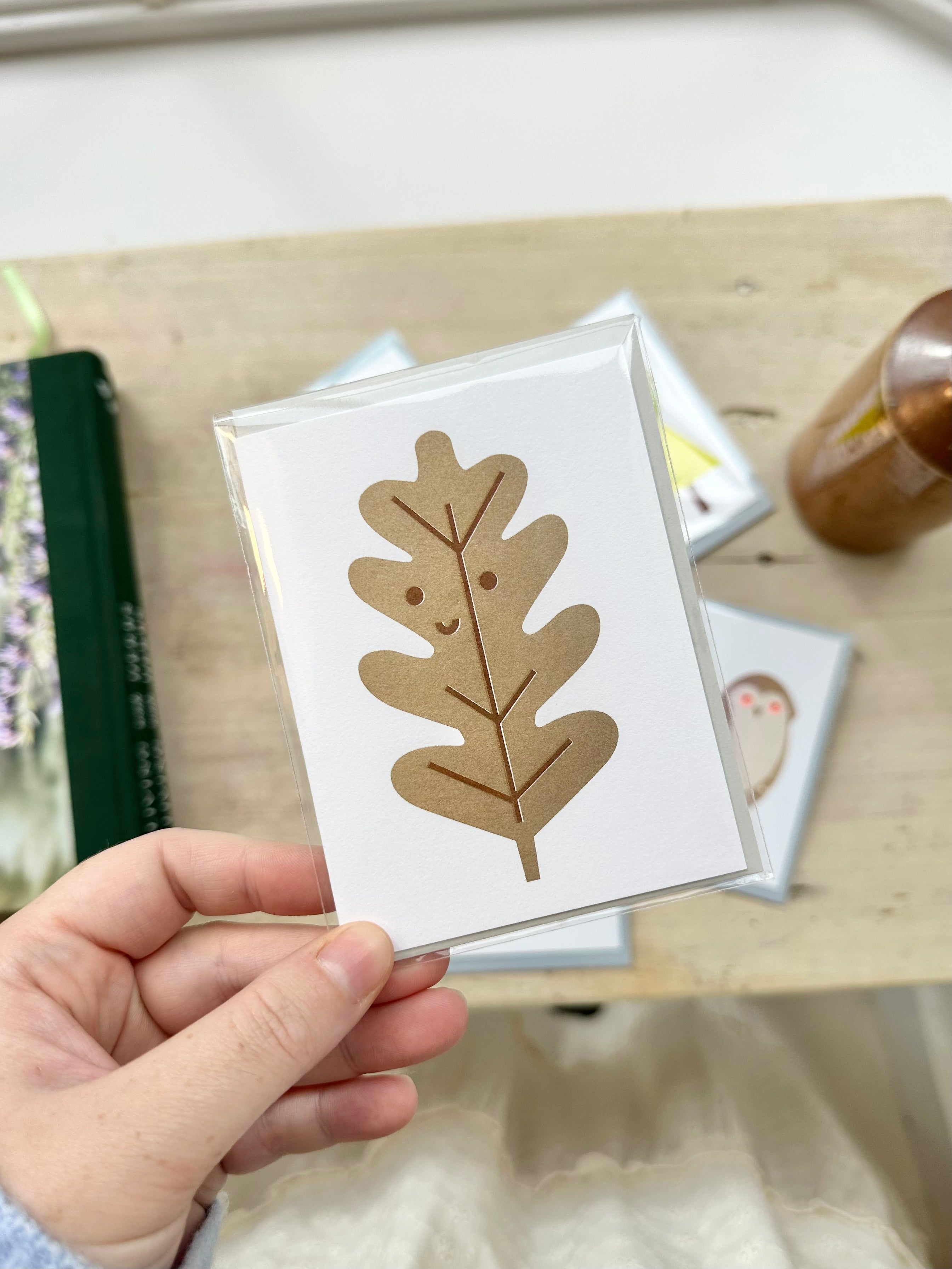 Gold Leaf Mini Card – Alice in Scandiland